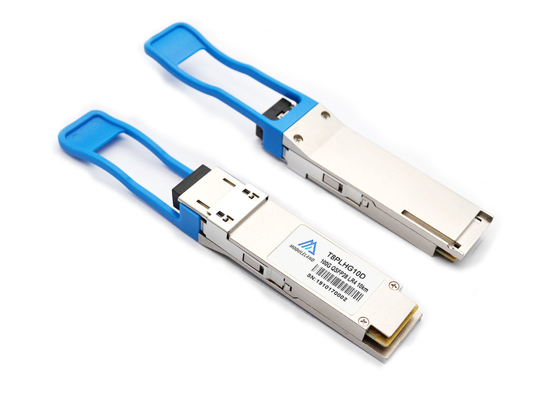 Dual Rate 100G QSFP28 Transceiver , 100G QSFP28 LR4 1310nm 10km Distance
