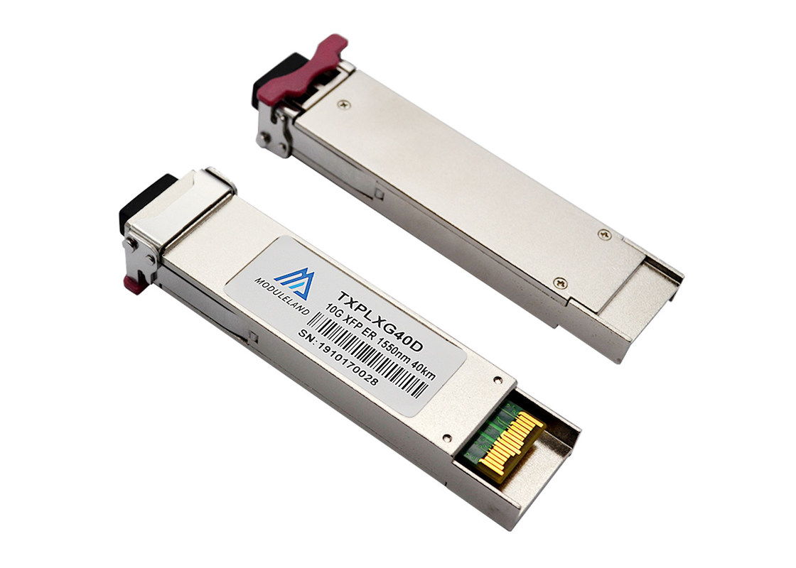 1550nm Duplex XFP Transceiver 10Gb/s Data Rate LC Connector RoHS Compliant