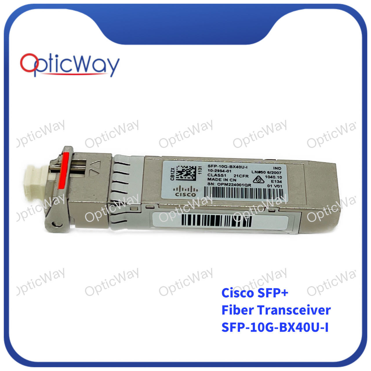 40km 1330nm 10G SFP+ Optical Transceiver SFP-10G-BX40U-I BIDI Fiber Module